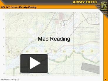 Map Reading Presentation Free To View