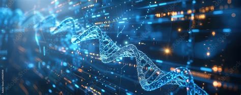 Hightech Dna Sequencing Largescale Data Analysis Side View Advanced Genetic Processes