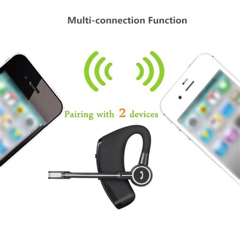 V8s Wireless Bluetooth Headset With Mic Black