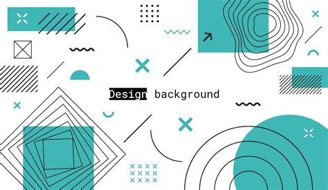Premium Vector Abstract Geometric Background With Different Shape Elements Design Elements