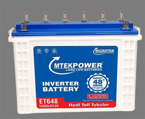 Single Phase Microtek Et648 Inverter Battery 150ah At ₹ 12500 In Ghaziabad