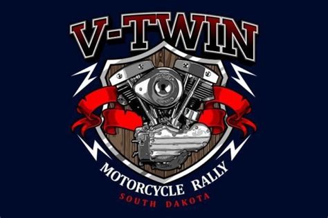 V Twin Engine Vector Art Graphic By Jellybox999 · Creative Fabrica