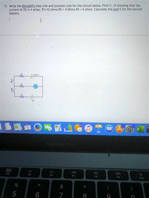 Solved Write The Kirchoffs Loop Rule And Junction Rule For The