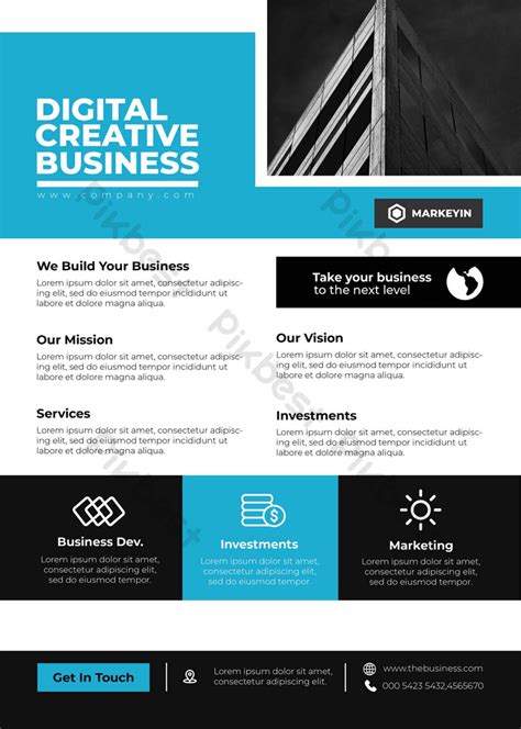 기업 비즈니스 전단 포스터 전단지 템플릿 브로셔 커버 디자인 A4 크기 Png Eps 무료 다운로드 Pikbest