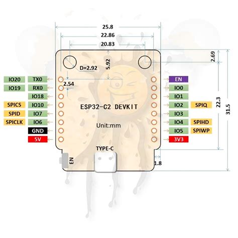 Esp32 C2 Esp8684 Mini Wemos Usb C 32 Bit Risc V Development Board Ei Ot De