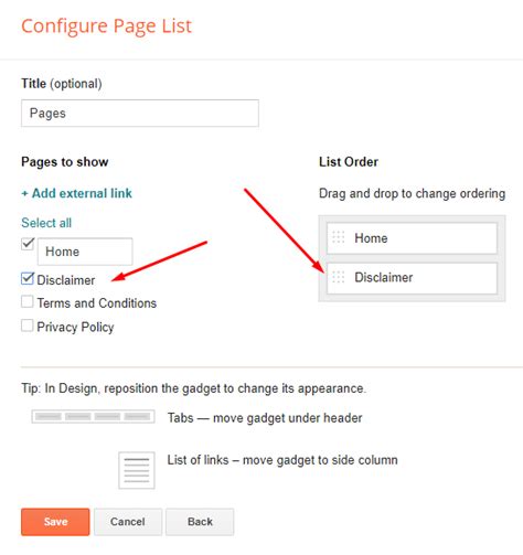How To Add Disclaimer To Your Blogger Footer