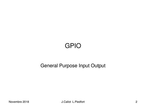 Gpio Liaison Série Entrées Analogiques Pwm Ppt Download