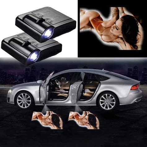 X Super Bright LED Sexy Girl Logo Lights CarLEDLogo