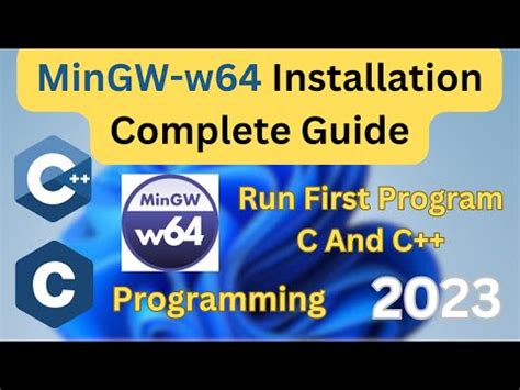 How To Install C And C Compiler Gcc G Gdb On Windows 11 Using