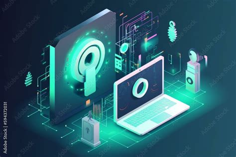 Devsecops Software Code Development Cycle 3d Illustration Concept Combining Security