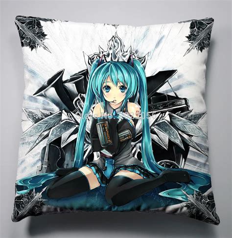 Anime Manga Miku Hatsune Vocaloid Pillow 40x40cm Pillow Case Cover Seat