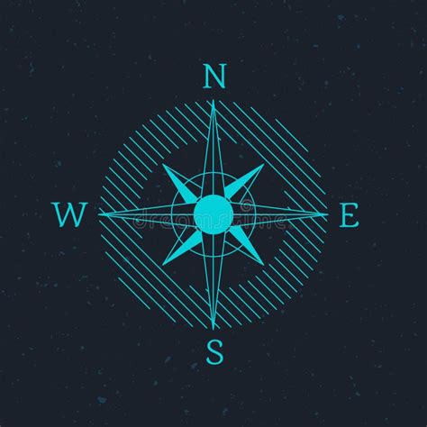 Compass Wind Rose Symbol Compass Icon Vector Design Element North