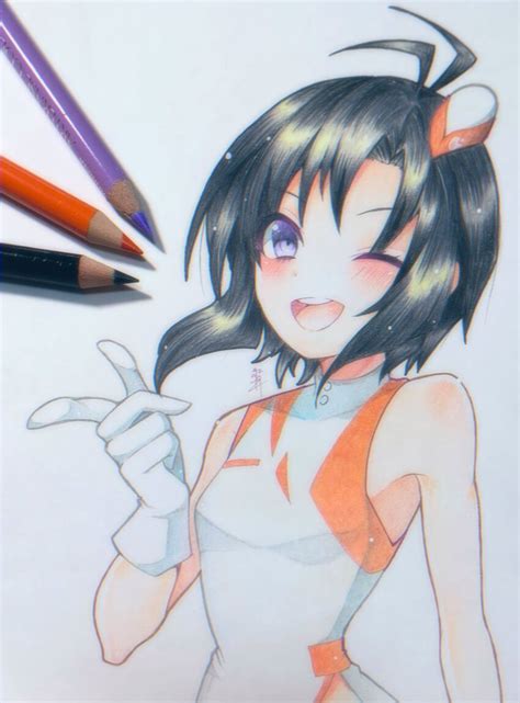 Benidzuki P Kikuchi Makoto Idolmaster Colored Pencil Medium Commentary Highres