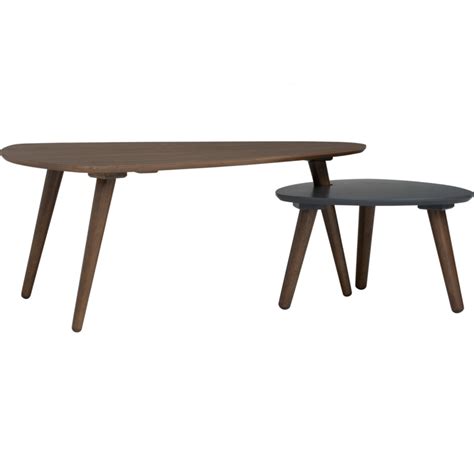 Vinci Solid Wood Nesting Coffee Table Cocoa