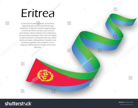 Waving Ribbon Banner Flag Eritrea Template Stock Vector Royalty Free 1992413732 Shutterstock