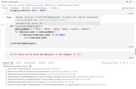 Sonarlint For Vs Code 316 Analysis Of Python In Jupyter Notebooks