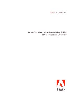 Fillable Online PDF Accessibility Overview Fax Email Print PdfFiller