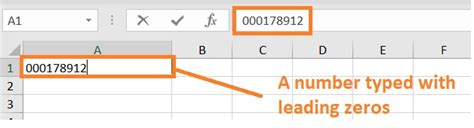 Removing Leading Zeros In Excel