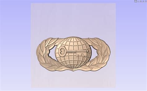 Usaf Intelligence Badge 3d Model Etsy Australia