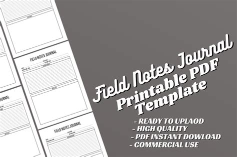 Field Notes Journal Canva Template Graphic By Alternative Creative