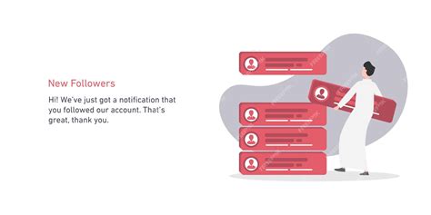 Premium Vector New Follower