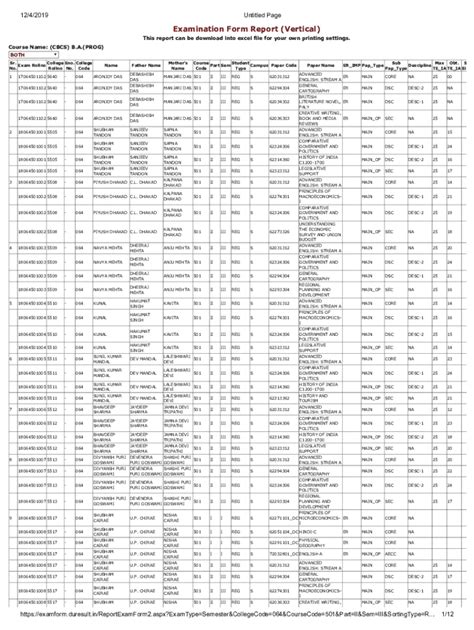 Fillable Online This Report Can Be Download Into Excel File For Your Own Printing Settings Fax