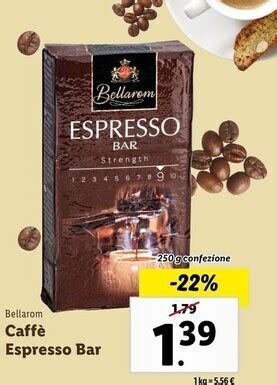 Bellarom caffè espresso bar offerta di Lidl