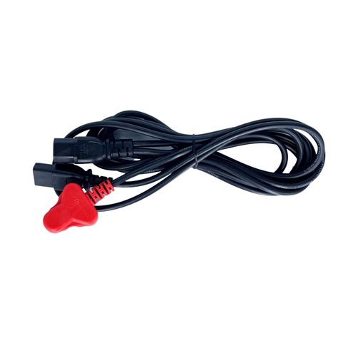 2 Way IEC AC Cable Dedicated Red Plug 2m 1m 6A 250V AC Ampon
