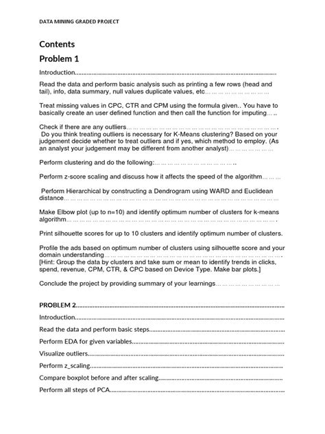 clustering project pdf cluster analysis principal component analysis