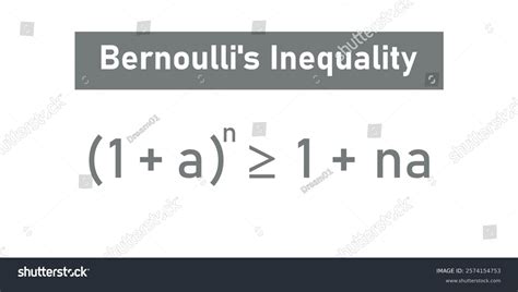 Bernoullis Inequality Formula Mathematics Stock Vector Royalty Free 2574154753 Shutterstock