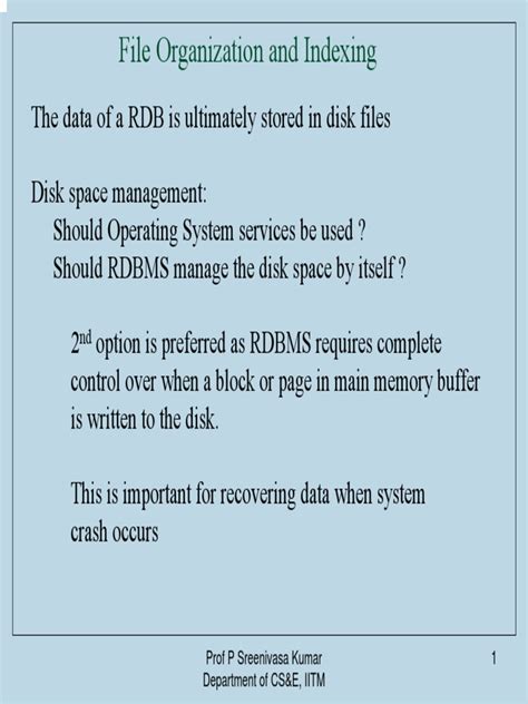 5 Data Storage And Indexing Download Free Pdf Database Index Disk Storage
