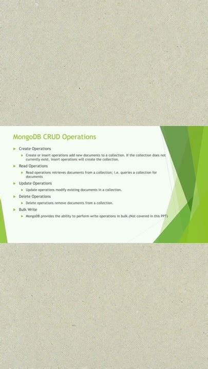 Mongodb Part 4 Collection Operation Mongodb Crud Operation Create Operation Youtube