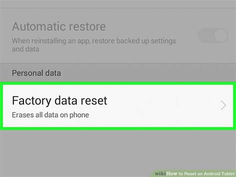 How To Reset An Android Tablet Steps With Pictures WikiHow