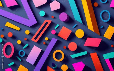 3d Abstract Digital Background Neon Colors Wallpaper Ai Generative Stock Illustration Adobe Stock