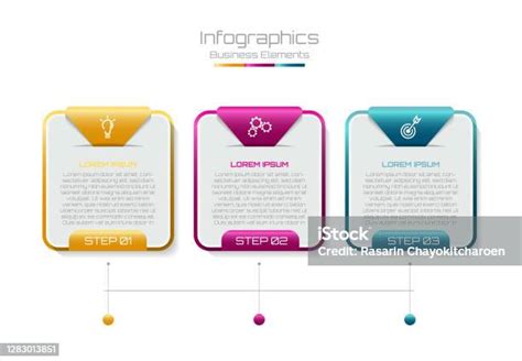 인포그래픽을 위한 벡터 요소입니다 프레젠테이션 및 차트 단계 또는 프로세스 옵션 번호 워크플로 템플릿 디자인3 단계 0명에 대한 스톡 벡터 아트 및 기타 이미지 Istock