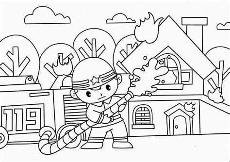 全国获一等奖消防绘画简笔画（高清19张） 简笔画图片大全