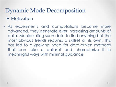 PPT Compressive Sampling And Dynamic Mode Decomposition PowerPoint Presentation ID