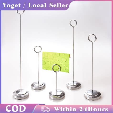 202530cm Stainless Steel Menu Card Display Stand Wedding Restaurant