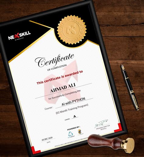 Certificates Of Ai Python Nexskill Be Productive Facebook