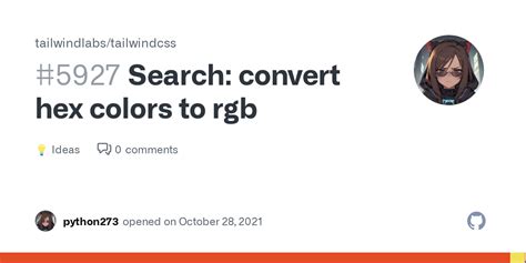 search convert hex colors to rgb · tailwindlabs tailwindcss