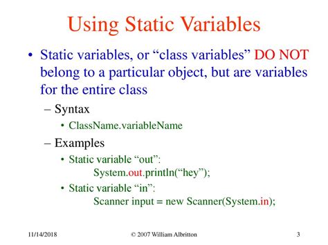 static variables ics 111 introduction to computer science i ppt download