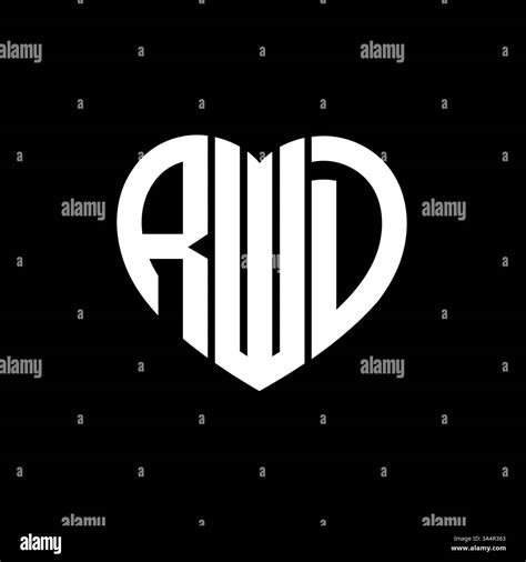 Rwd Unique Modern Flat Abstract Geometric Initials Vector Letter Logo Design Rwd Monogram Logo