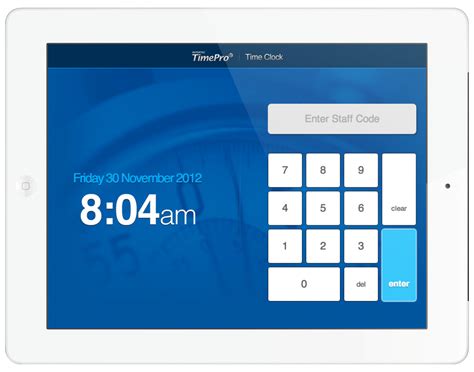 Time Clock Interface Intertec Timepro