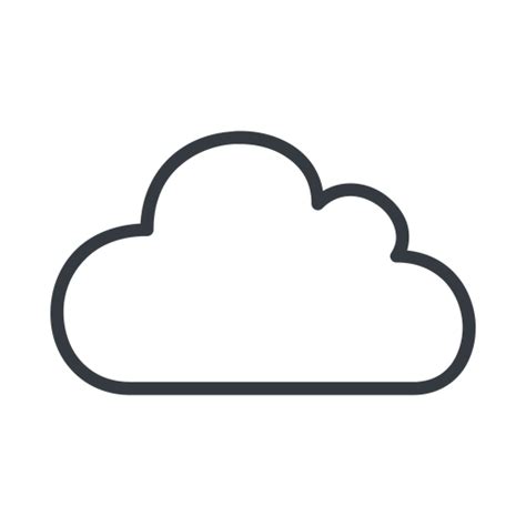 Cloud Thin Icon By Friconix Fi Xtluxl Cloud Thin Thinlinecloudsky