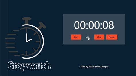 Build Your Own Stopwatch Easy Html Css And Javascript Tutorial Youtube