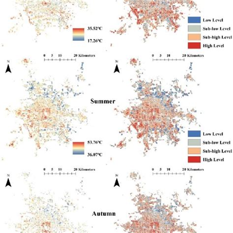 Spatial Distribution Maps Of Lsts Left And Classified Lsts Right In