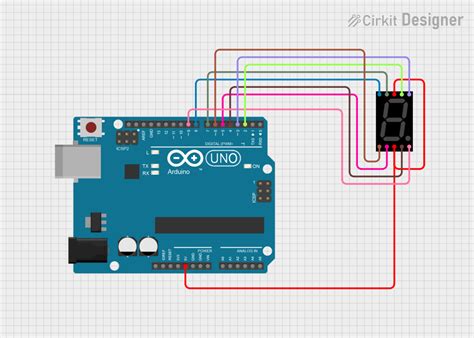how to use module 2 digit 7 segment 74h595 pinouts specs and examples cirkit designer
