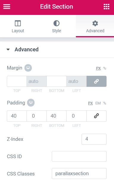 Create An Elementor Parallax Section For Any Element Mobile Ready
