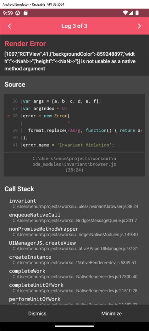 Android Element Inspector Render Error · Issue 38557 · Facebookreact Native · Github