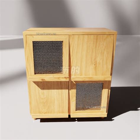 电视柜电视机柜blender模型布的28 Blender布的